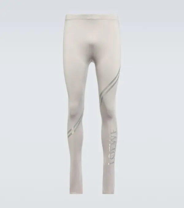 Loewe Logo Leggings - Grey