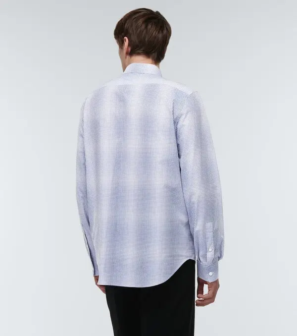 Loewe Checked Cotton Poplin Shirt
