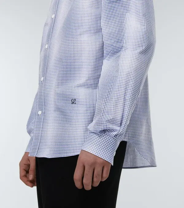 Loewe Checked Cotton Poplin Shirt