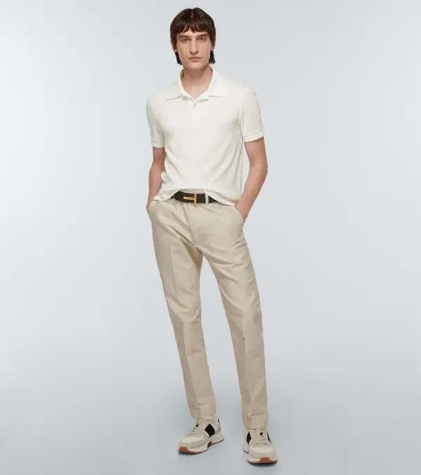 TOM FORD Cotton-blend Terry Polo Shirt