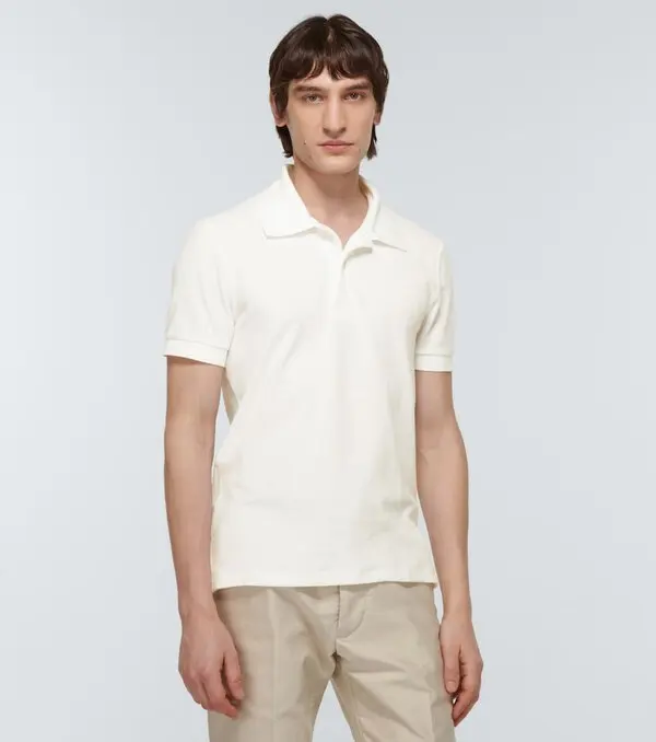 TOM FORD Cotton-blend Terry Polo Shirt
