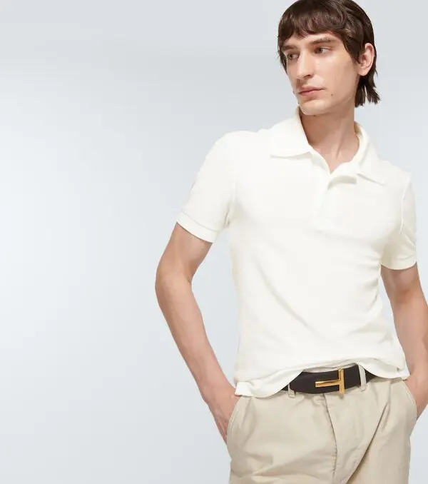 TOM FORD Cotton-blend Terry Polo Shirt