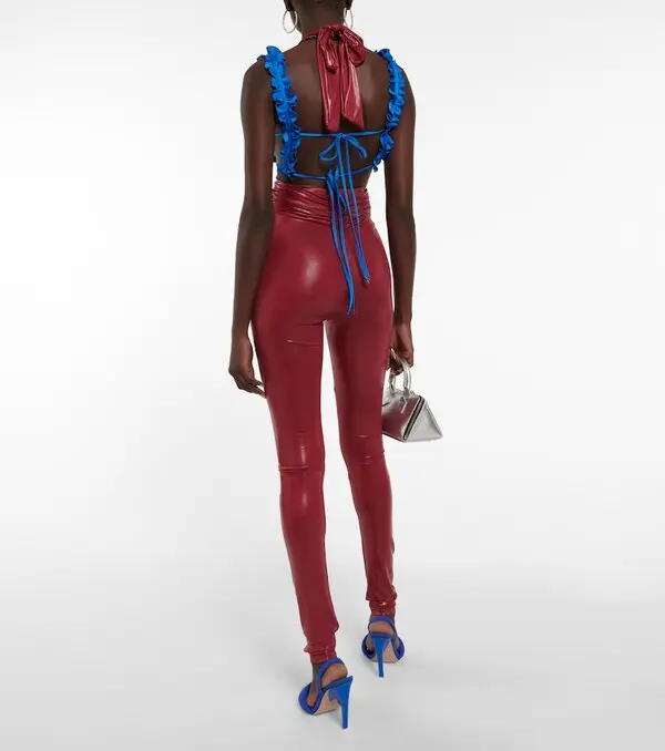 Attico Ruby Chain-trimmed Leggings