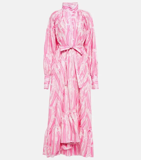 Patou Printed Cotton Maxi Dress