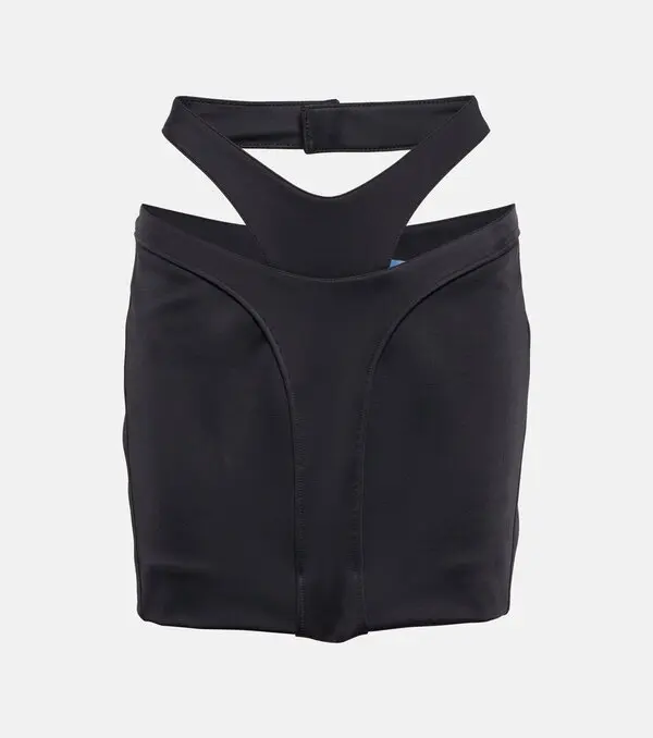 MUGLER Cutout Mini Skirt