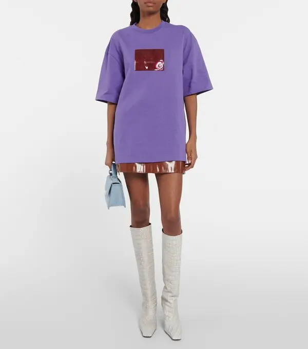 Acne Studios Croc-effect Leather Knee-high Boots