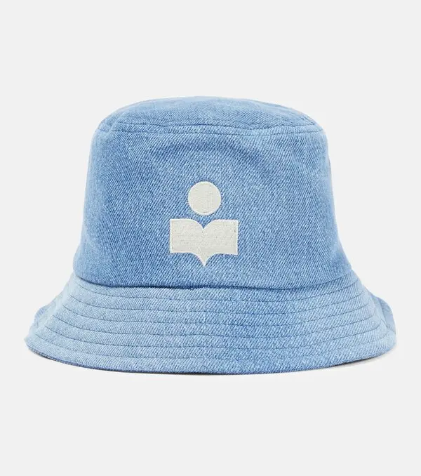 Isabel Marant Haley Denim Bucket Hat - Blue