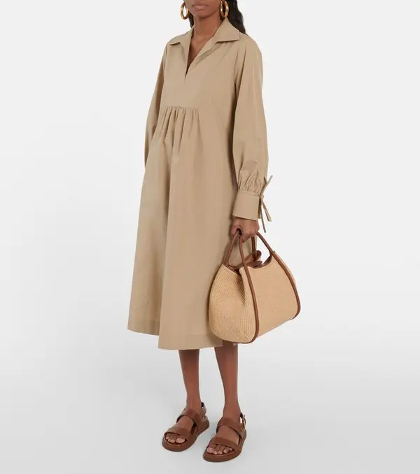Max Mara Marine Raffia-effect Tote Bag