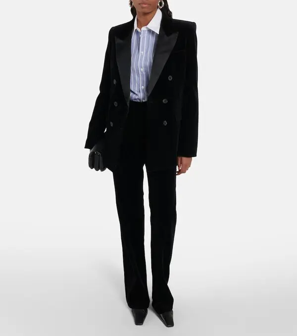 NILI LOTAN Valentine Velvet Blazer
