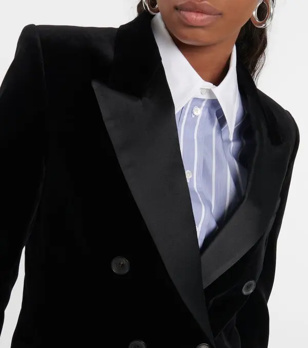 NILI LOTAN Valentine Velvet Blazer