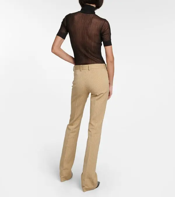 PETAR PETROV Cotton And Wool-blend Straight Leg Trousers