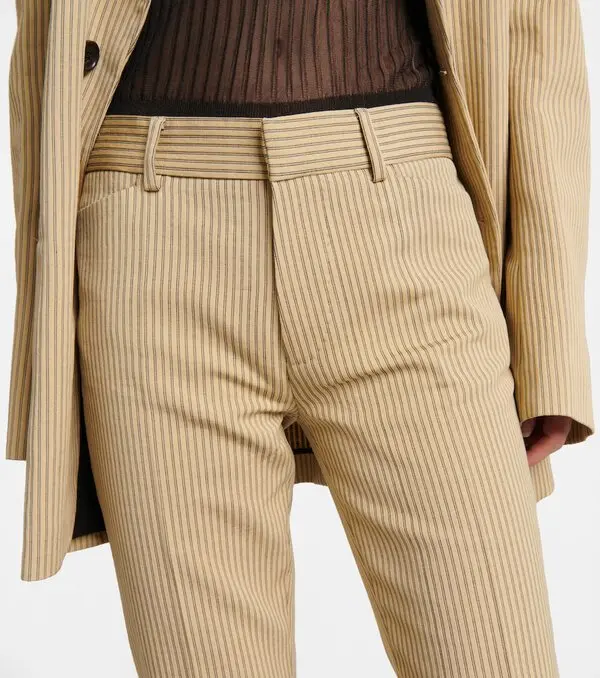 PETAR PETROV Cotton And Wool-blend Straight Leg Trousers