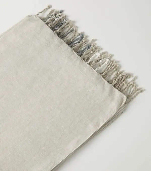 Brunello Cucinelli Striped Linen Beach Towel