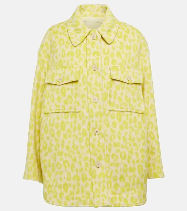 Isabel Marant Printed Virgin Wool Overshirt
