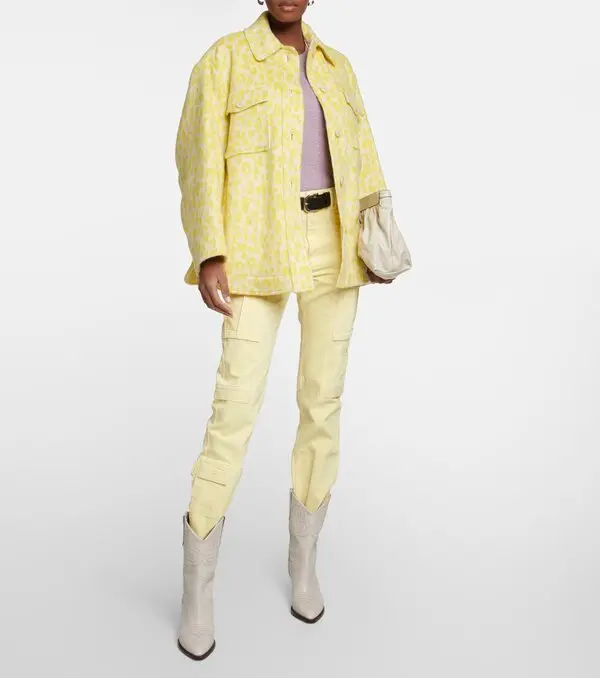 Isabel Marant Printed Virgin Wool Overshirt
