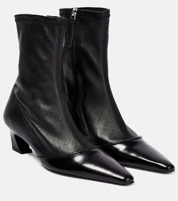 Acne Studios Bano Leather Ankle Boots