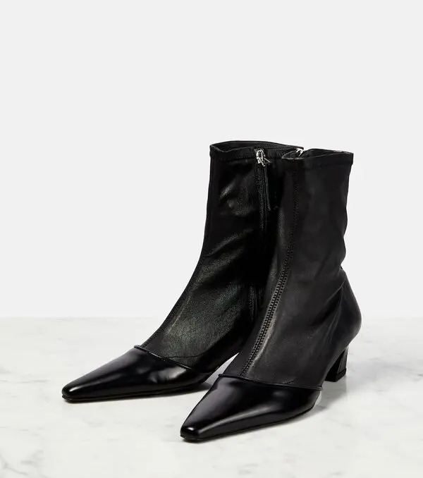Acne Studios Bano Leather Ankle Boots
