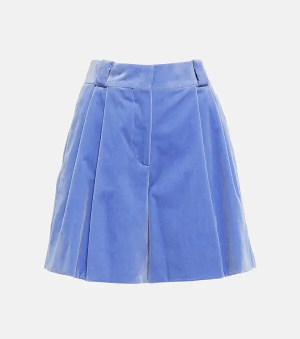 BLAZÉ MILANO Fell Velvet Shorts - Blue