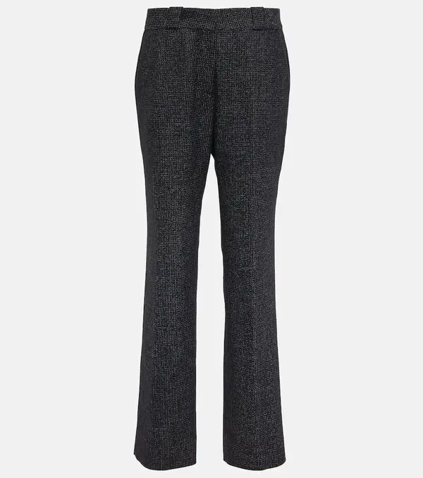 BLAZÉ MILANO Percheron High-rise Wool-blend Pants - Black