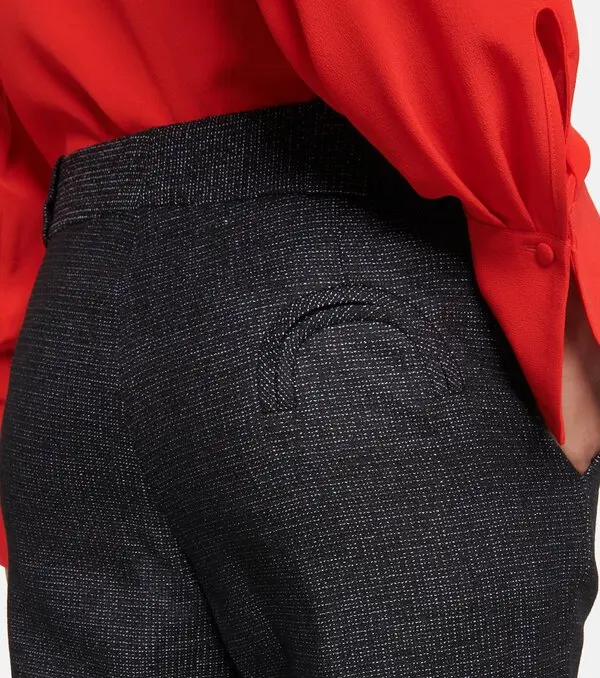 BLAZÉ MILANO Percheron High-rise Wool-blend Pants - Black