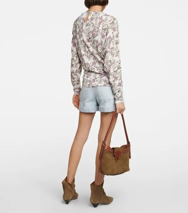 Isabel Marant Jociae Printed Jersey Top