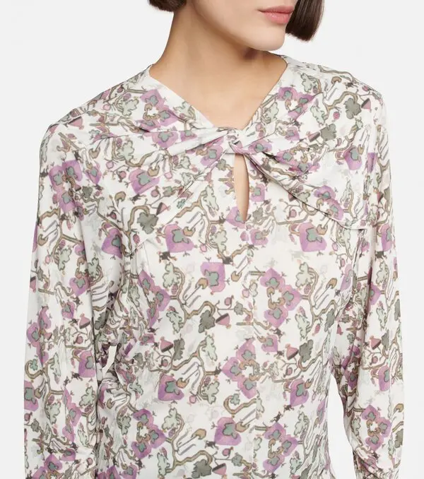 Isabel Marant Jociae Printed Jersey Top
