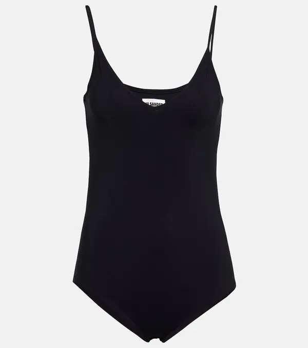 JIL SANDER Sleeveless Jersey Bodysuit - Black