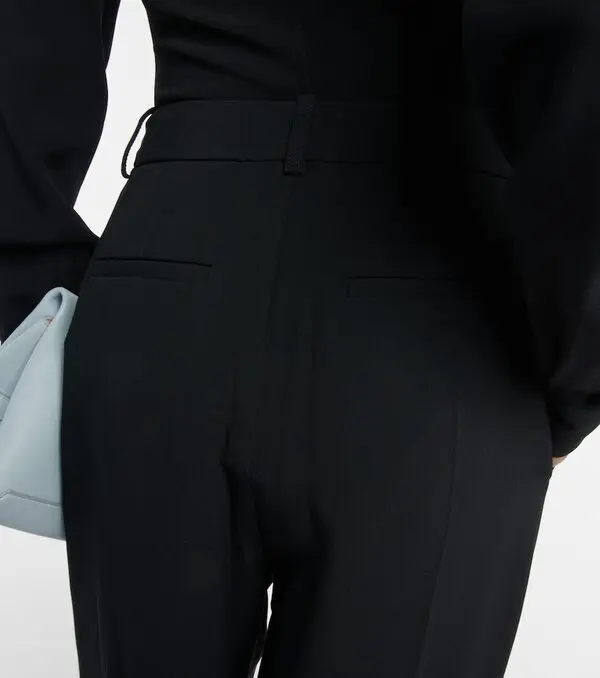 Victoria Beckham Pleated Wide-leg Trousers