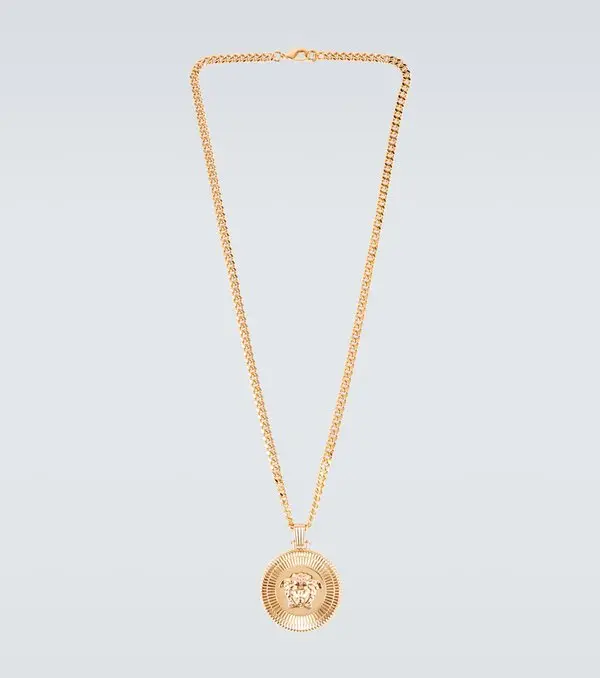 Versace Medusa Biggie Pendant Necklace - Gold