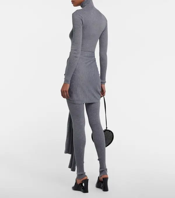 Alaïa Tie-front Cashmere And Silk Turtleneck Sweater