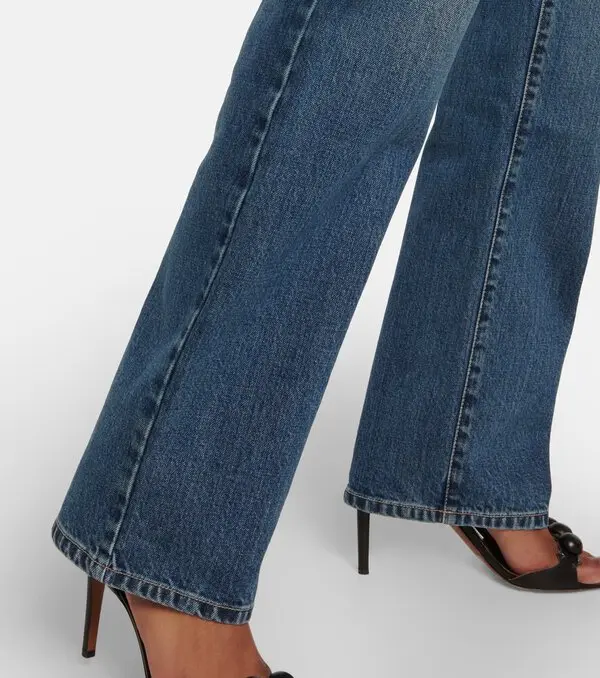 Alaïa Lover Low-rise Straight Jeans