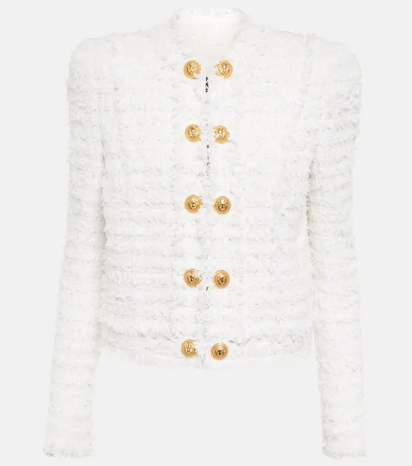 Balmain Tweed Jacket - White