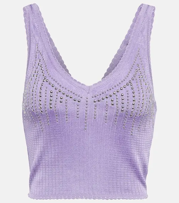 Rabanne Embellished Knit Top
