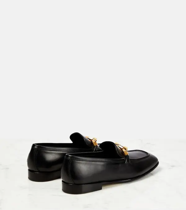 JIMMY CHOO Tilda Leather Loafers