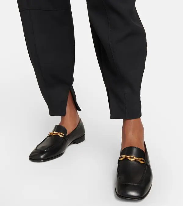JIMMY CHOO Tilda Leather Loafers