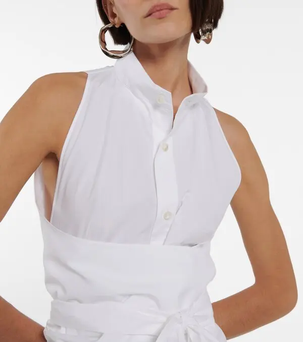 Alaïa Cotton Poplin Minidress