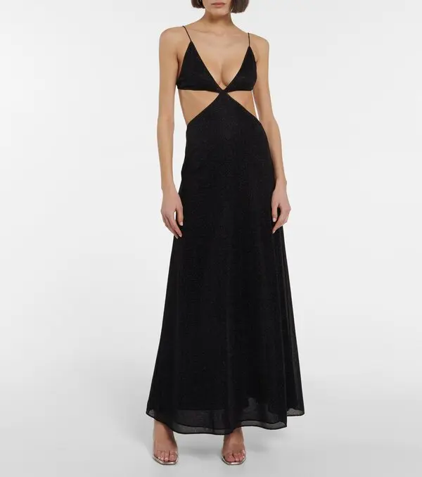 Oseree Lumiere Cut-out Maxi Dress