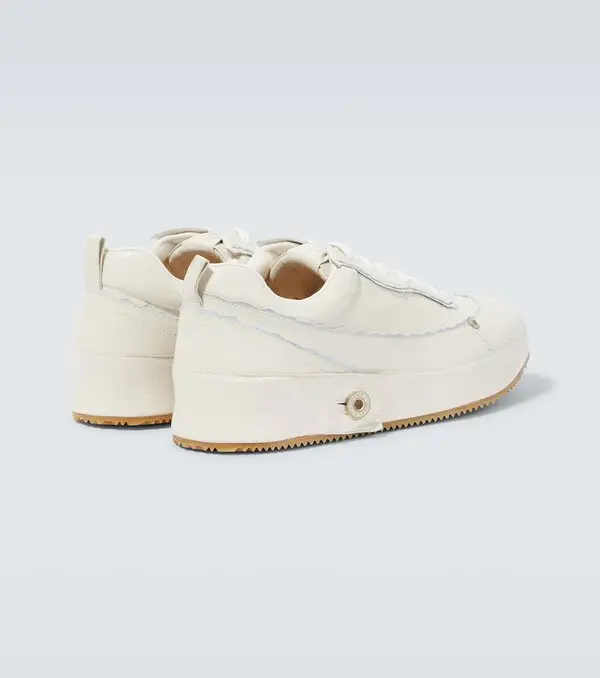 Loewe Deconstructed Leather Sneakers