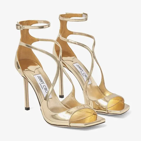 Jimmy Choo Azia 110 Sandals Silver Editorialist
