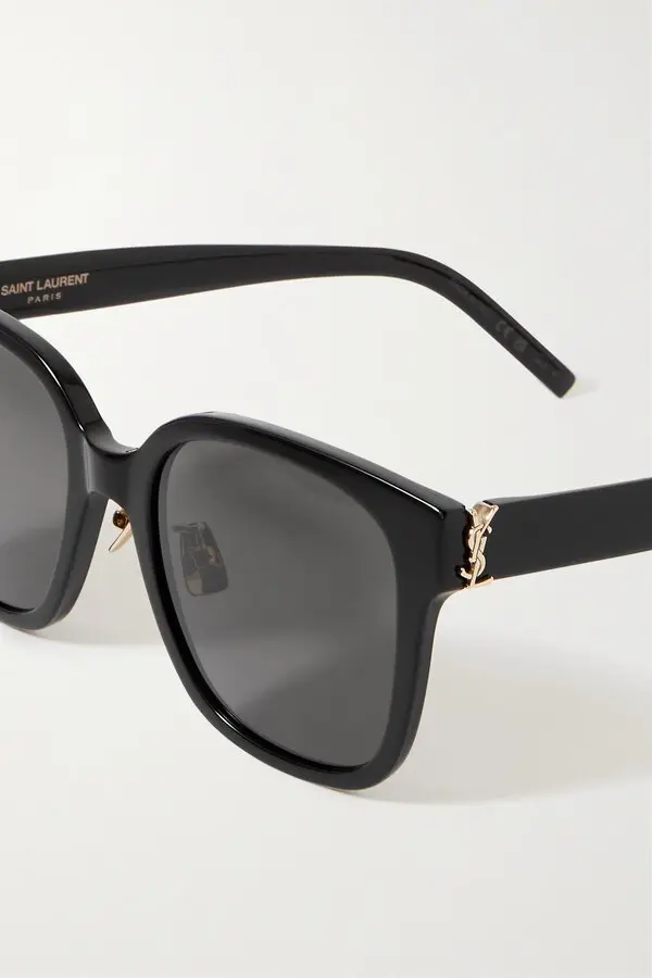 Saint Laurent Oversized D-frame Acetate Sunglasses