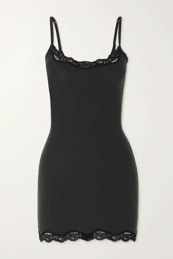 chinese dress ladies SKIMS Fits Everybody Corded Lace Trim Slip Dress