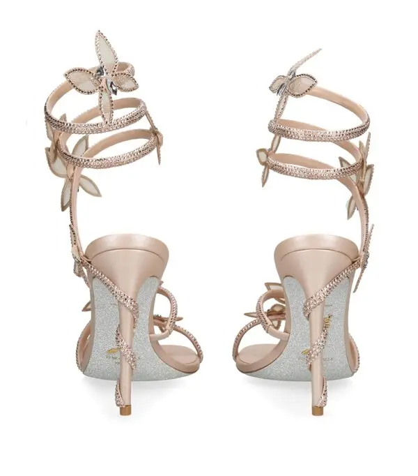 Rene Caovilla Embellished Margot Sandals - Nude