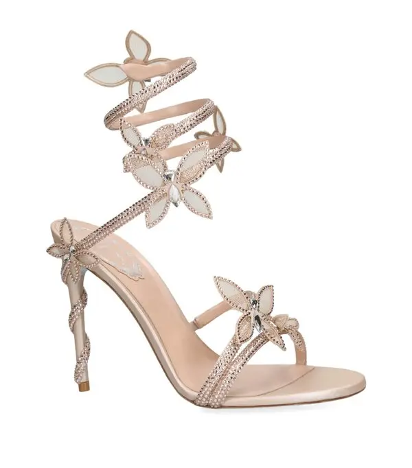 Rene Caovilla Embellished Margot Sandals - Nude
