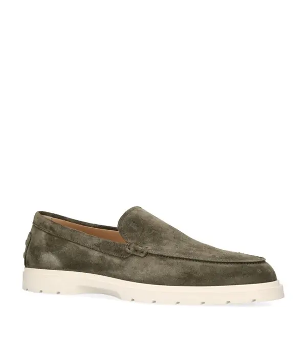 TOD'S Suede Ibridro Loafers
