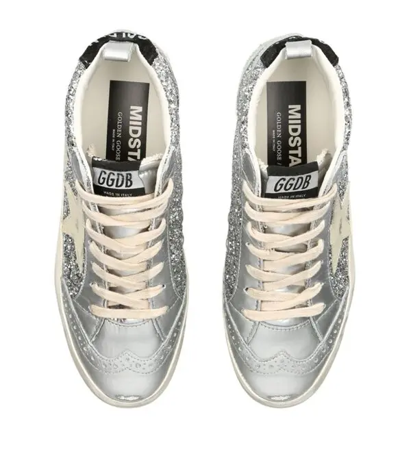 GOLDEN GOOSE Glitter Mid Star Sneakers