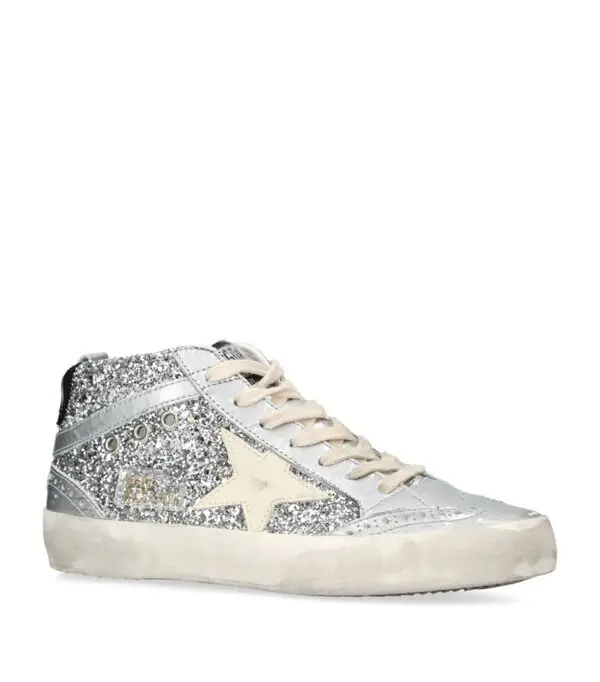 GOLDEN GOOSE Glitter Mid Star Sneakers