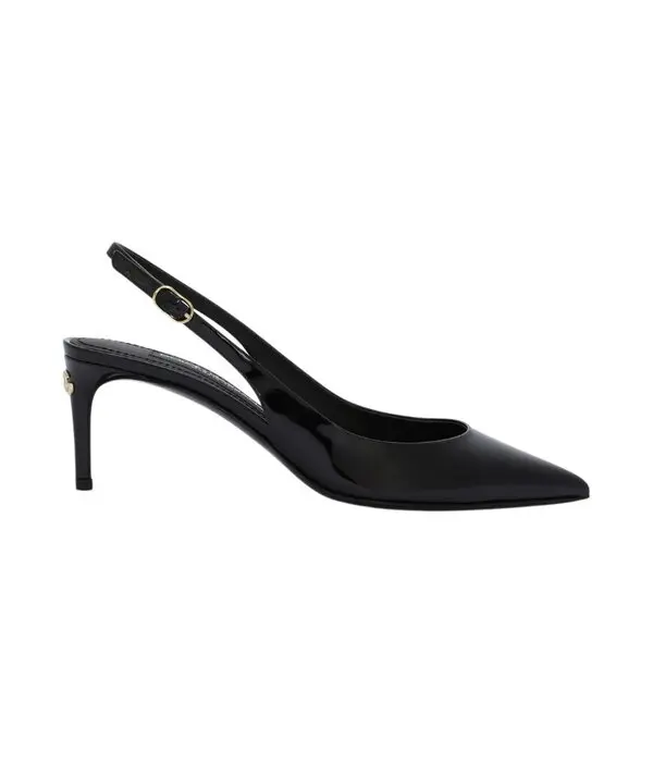 Dolce & Gabbana Patent Leather Cardinale Slingbacks