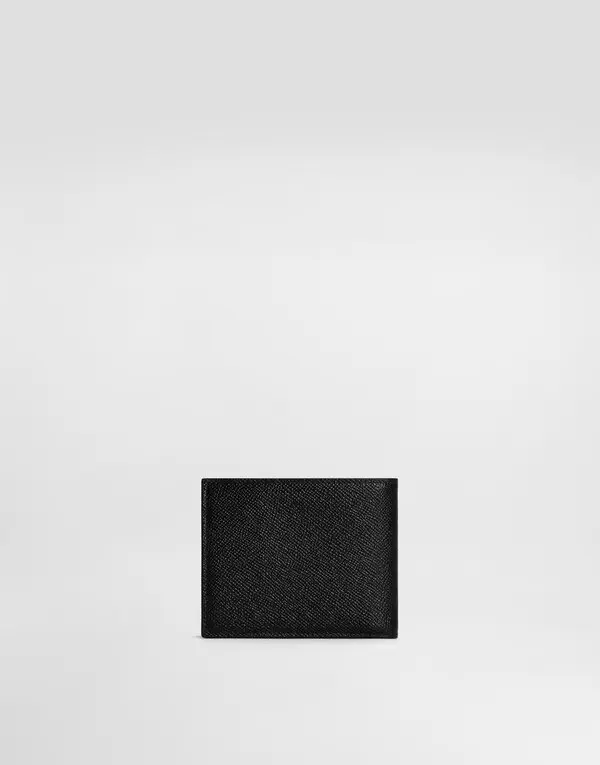 Dolce & Gabbana Calfskin Wallet With Coin Pocket And Logo Tag - Black