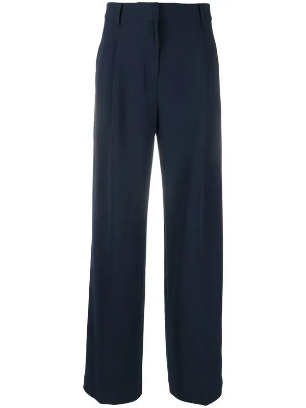 Michael Kors Wide-leg Tailored Trousers - Blue