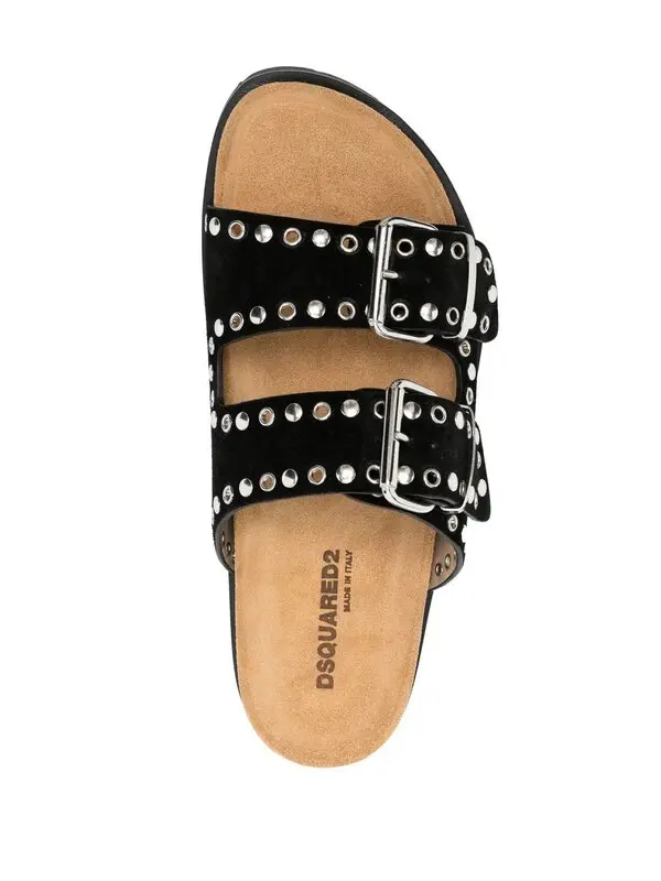 Dsquared2 Double-buckle Suede Sandals